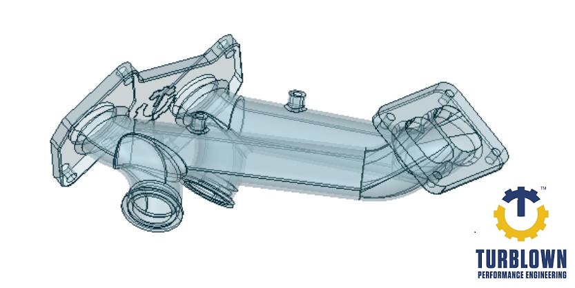 Turblown Cast Twinscroll T4 Turbo Manifold | TurboSource